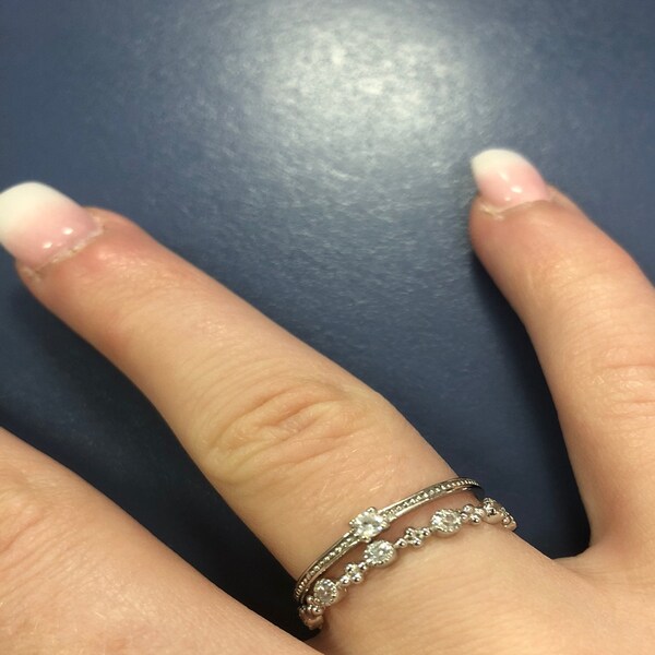 Sterling Silver Stackable Rings | Unique Stackable Rings | Milgrain ...