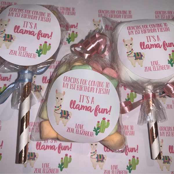 Llama Birthday Stickers, Whole Llama Fun, Llama Theme,, First Birthday ...
