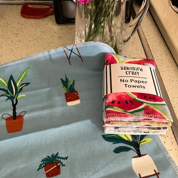 Individual Prints No Paper Towels // Set of 12 No Paper Towels ...