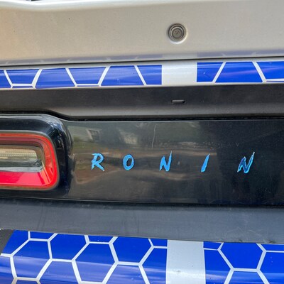 Custom Text Car Badge Single Layer Aggressive Font Type Your Own and ...