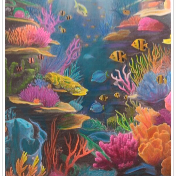 Printable Enchanted Underwater Digital Paper, Under the Sea Background ...