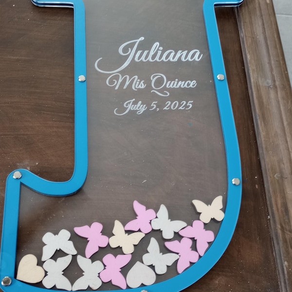Quince Guest Book, Letter Guest Book, Sweet 16 Guest Book, Sweet ...