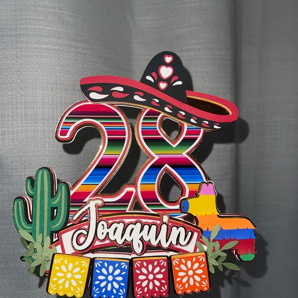 Fiesta Party Decorations, Fiesta Cake Topper, Party Decorations, Fiesta ...