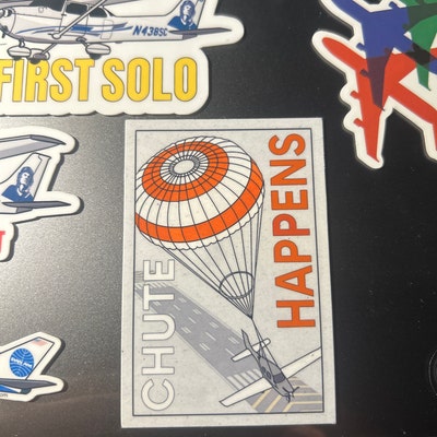 Watch Your Elbows and Knees Aviation Glossy Vinyl Sticker - Etsy