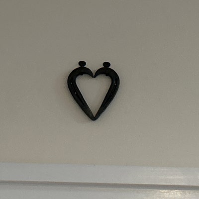 Heart Wall Key Hanger, Hand Forged Horseshoe Heart, Key Holder ...