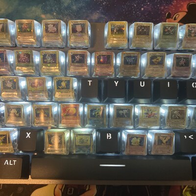 Miniature Holo Pokemon Card Keycaps Base Set - Etsy