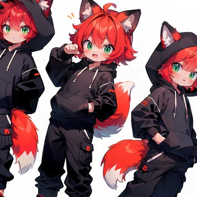 Protogen Adoptable 053 Fox Edition Fursona, Furry Adopt, OC Reference ...