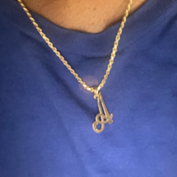 10k Solid Gold Initial Pendant Necklace - Letter Jewelry Gift - Etsy