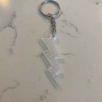 Lightning Bolt Keychain Bolt Keychain Symbol Keychain Bolt - Etsy