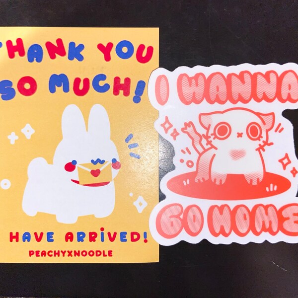 Clear Transparent Vinyl Sticker I Wanna Go Home Kitten Cat Kawaii Cute ...