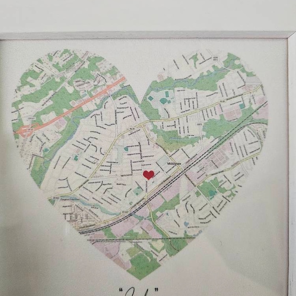 Silk Love Story Watercolour Map Art, Any 2 or 3 Locations, 4th 12th ...