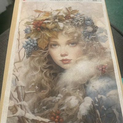 Rice Paper for Decoupage, Single A4 Sheet, Medieval Christmas Quotes ...