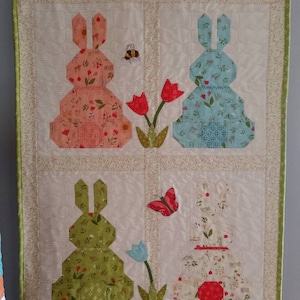 Bunny Rabbit Quilt Pattern Country Bunnies Quilt Pattern PDF the ...