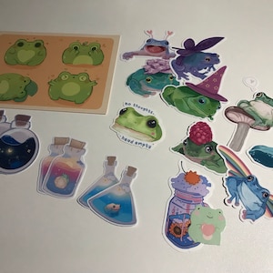 Frog Potions Frog Sticker Sticker Pack Laptop Sticker - Etsy