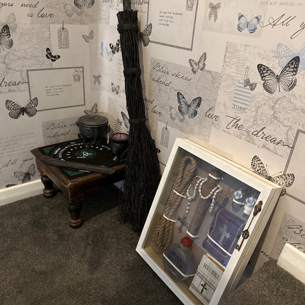 Vintage Vampire Hunting Kit Shadow Box Large Brown - Etsy