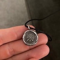 Strength and Perseverance Pendant Horse Wax Seal Necklace in French I'm ...