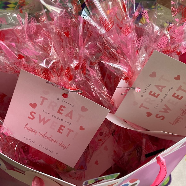 Printable Valentine's Day Tag, Sweet Treat Valentines Day Tag ...