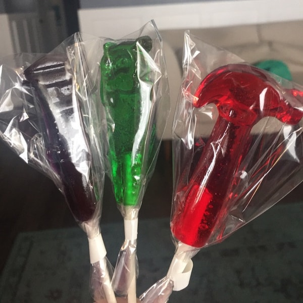 12 LARGE CONSTRUCTION TOOL Lollipops - Constructiion Party, Father's ...