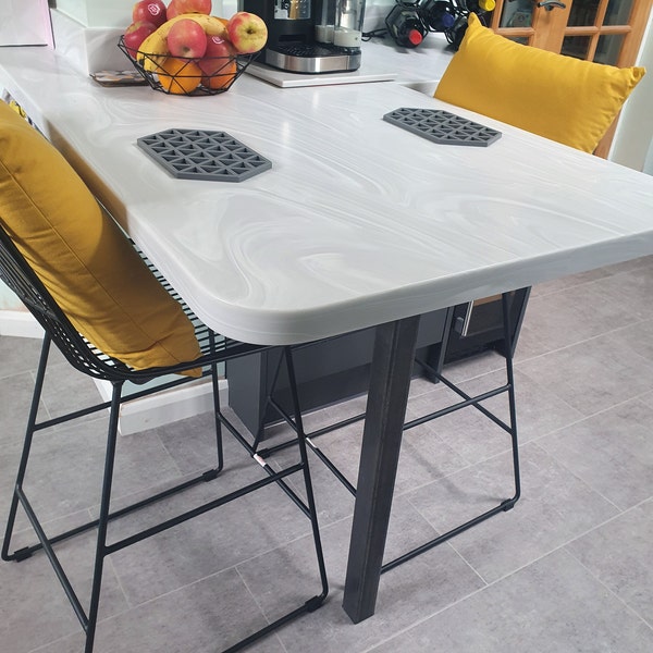 Table Legs Bench Desk Heavy Duty 50x50 Steel Metal Base Counter Top ...