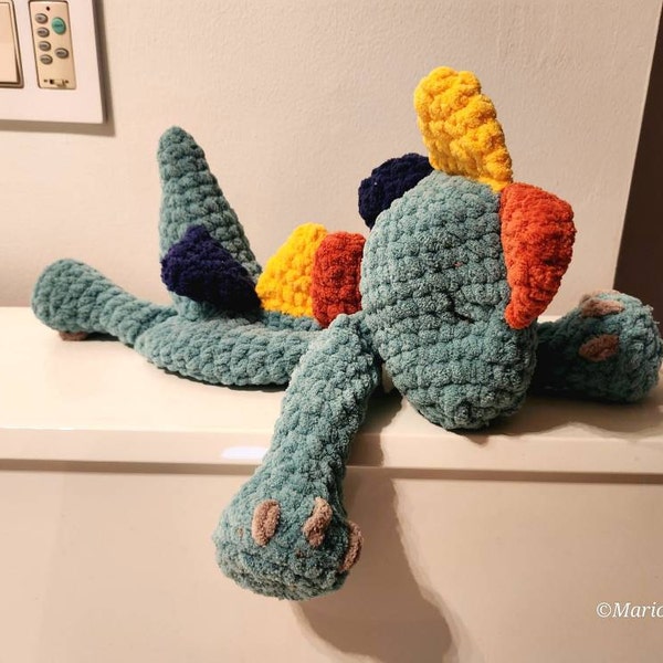 Sleepy Snuggle-saurus Rag Doll Crochet PATTERN / Rag Doll Pattern ...