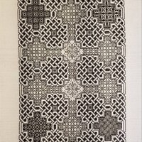 Celtic Blackwork Pattern. Modern Blackwork. Intricate Blackwork Embroidery Pattern. Celtic ...