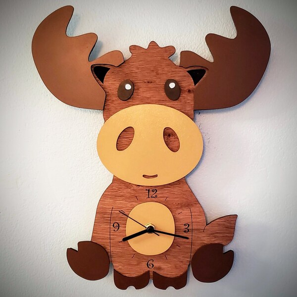 Cute Moose SVG Cut File, Woodland Theme Baby Shower and Nursery Decor ...