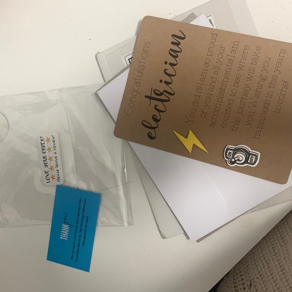 Electrician Trade School Graduation Card--electrician Gifts-electrician ...