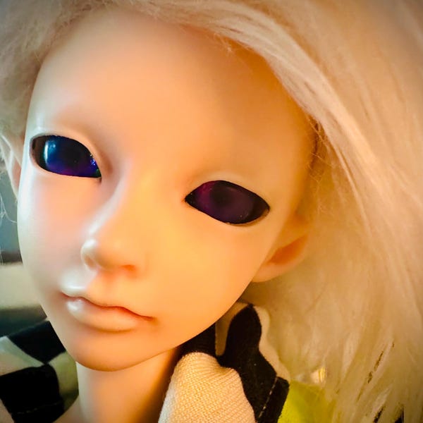 Galaxy Star Imani Alien Eyes With Black Resin for Bjds & Alternative ...