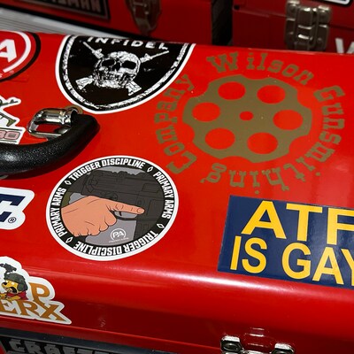ATF is Gay Decal Atf Sticker Atf Dog Funny Sticker Gun Sticker Aft Fed ...