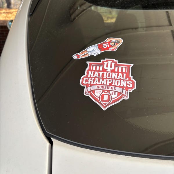 Indiana Hoosiers 2025 National Champions Vinyl Decal - Etsy
