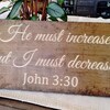 Bible Verse Wall Art Wood Sign Custom Christian Wall Art Scripture ...