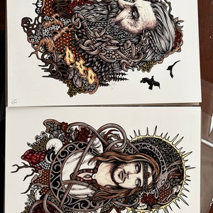 Odin Hand Signed Print Norse Gods Collection - Etsy