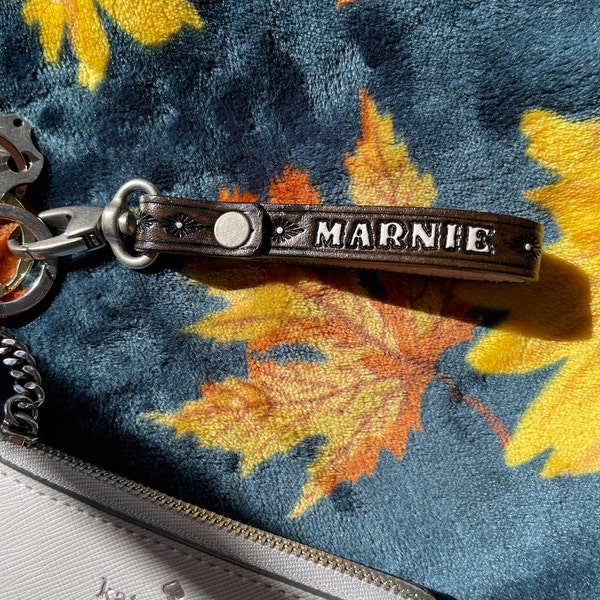 Tooled Southwestern Compass Rose, Moon, Sun Black Leather Guitar Strap ...