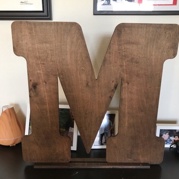 Choose Your Letter- Large Wooden Letter Cutout, 12"- 24" Tall Wood ...