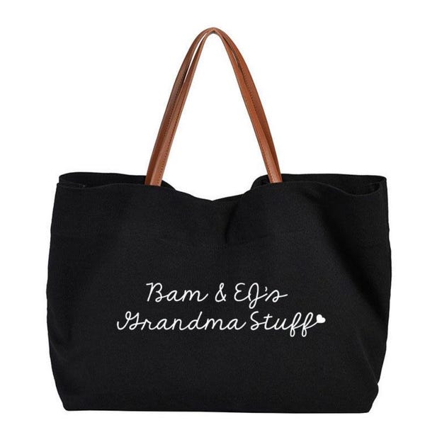 Grandma Things Tote Bag -personalized Gigi Gift-new Grandma Gift ...