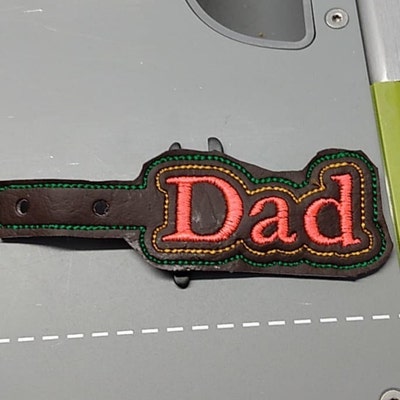 Dad Key Fobs, Machine Embroidery Design, ITH, in the Hoop, Key Fob ...