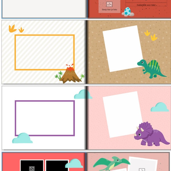 Dinosaur Clipart - DINOSAURS - Clipart and Digital Paper Set - Cute ...