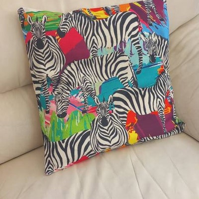Zebra Cushion Cover/animal Print Decorative Cushion Cover/home Decor ...