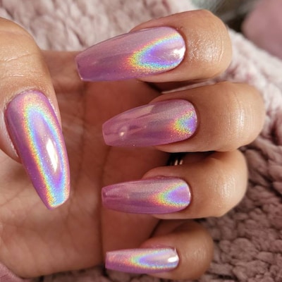 Candy Paint Matte Nails Coffin Nails Fake Nails Press - Etsy
