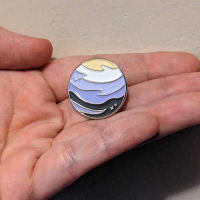 Pastel Aromantic Planet Enamel Pin Aro Pride Gift Aroace - Etsy