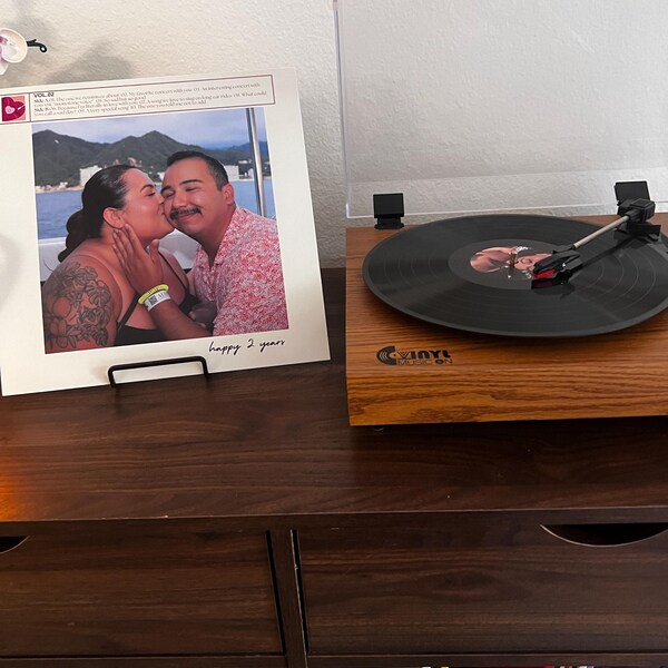 12 Vinyl Record Mixtape Two Sided, Black, Fully Custom Songs Your ...