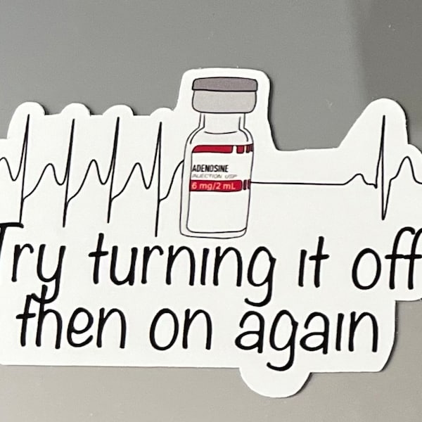 IV Bag Caffeine Medical Sticker Funny Medical Decal Nurse Med Student ...