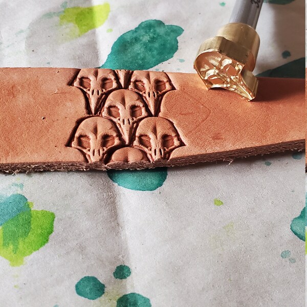Tools for Leather Crafts. #385 - Puzzle Skull Raven - Etsy