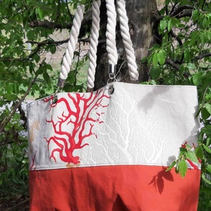 2 rope bag handles with loops 70cm / rope and metal silver / | Etsy