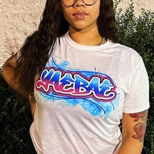 Graffiti Letters Cursive Airbrush Alphabet Airbrush Font | Etsy