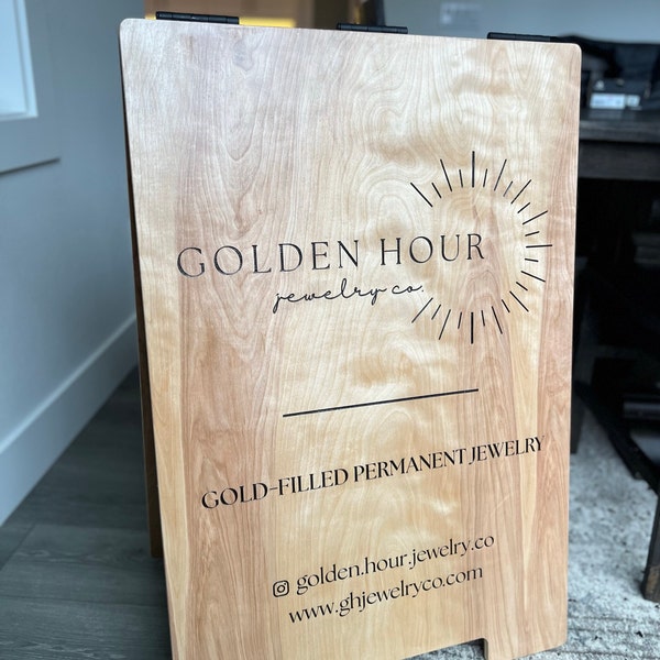 Personalized A-frame Sign, Custom Business Sign, Sandwich Sign ...