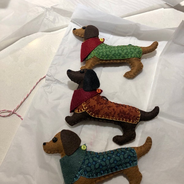 Labrador Felt Ornament PDF Sewing Pattern. Dog Christmas Ornament DIY ...