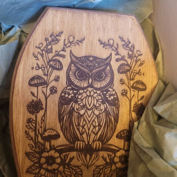 Owl Crochet Hook Holder, Crochet, Hooks, Wood Hook Holder, Crochet ...