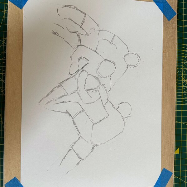 Wooden Sketching or Drawing Board. Perfect for Watercolour Stretching ...