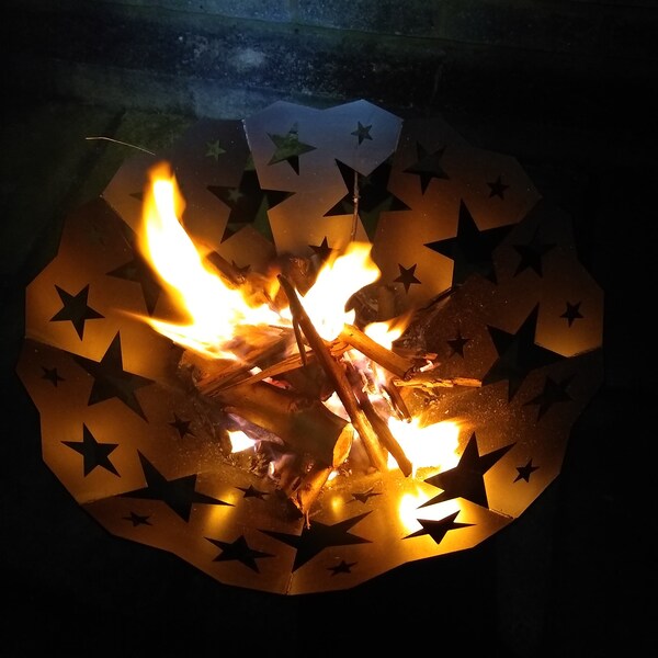 Fire Pit Star Design Hand Made Fully Welded Firepit - Etsy